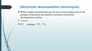 Chemical reactions and equations Class 10 | PPTX
