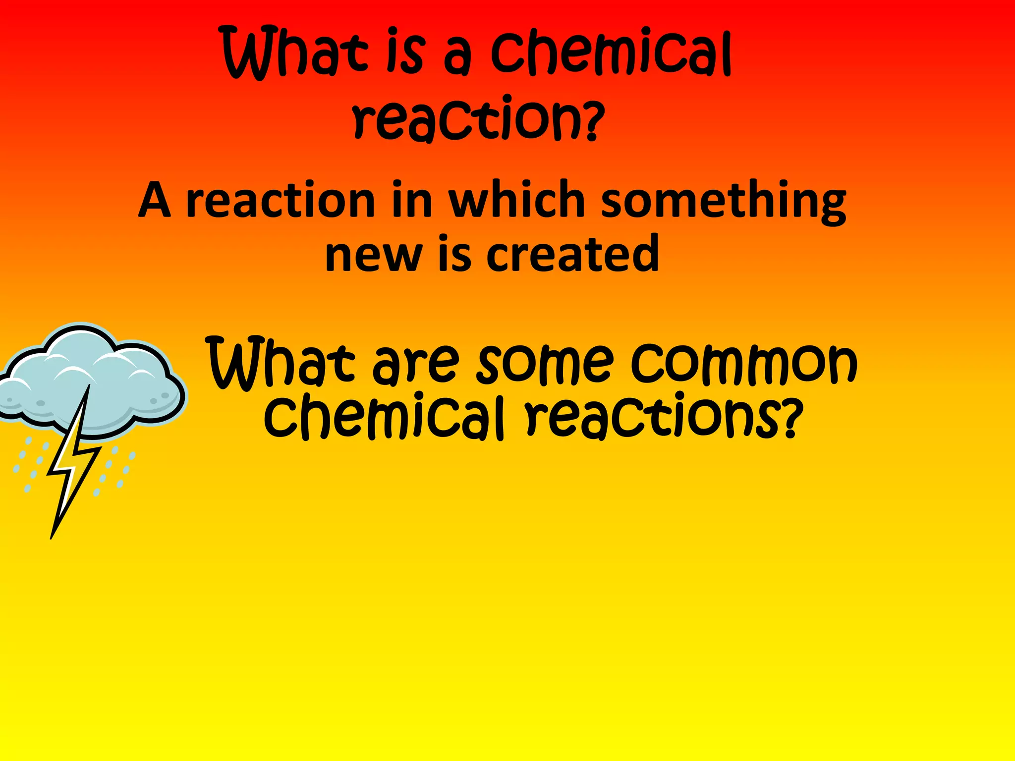Chemical reactions and equations | PPT