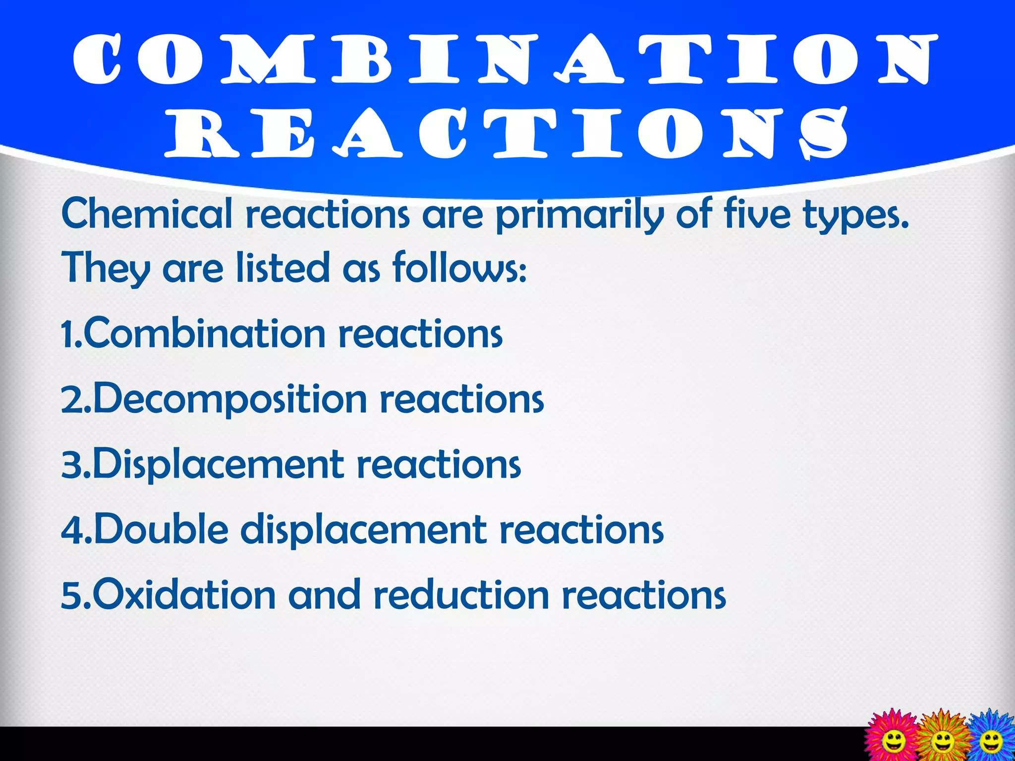 Chemical reactions and equations | PPT