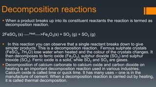 Chemical reaction and equation class 10 chapter 1 | PDF