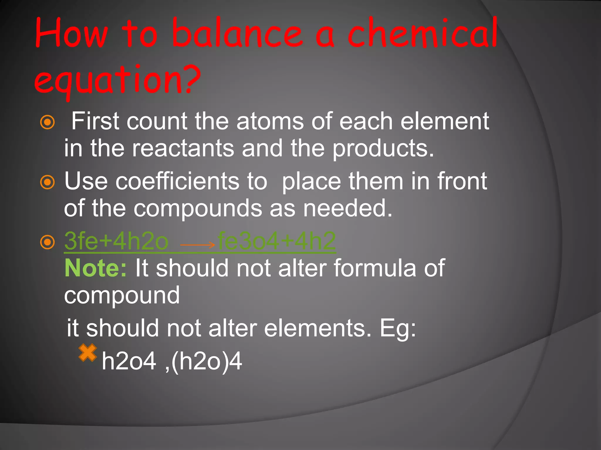 Chemical reactions and equations | PPTX | Chemistry | Science