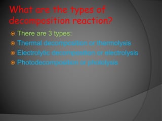 Chemical reactions and equations | PPTX | Chemistry | Science