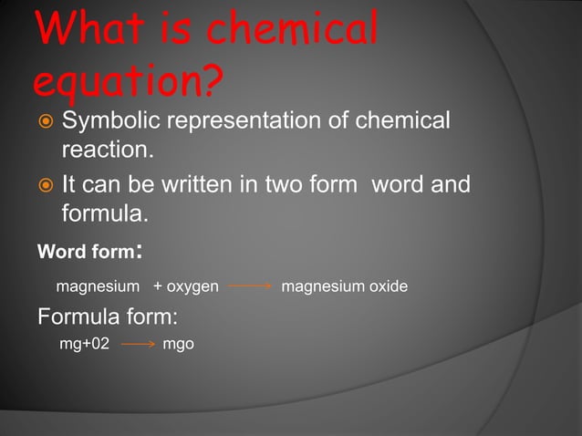Chemical reactions and equations | PPTX | Chemistry | Science