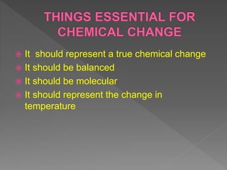 Chemical reactions and equations | PPT