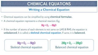 Notes on Chemical Reactions and_Equations | PDF