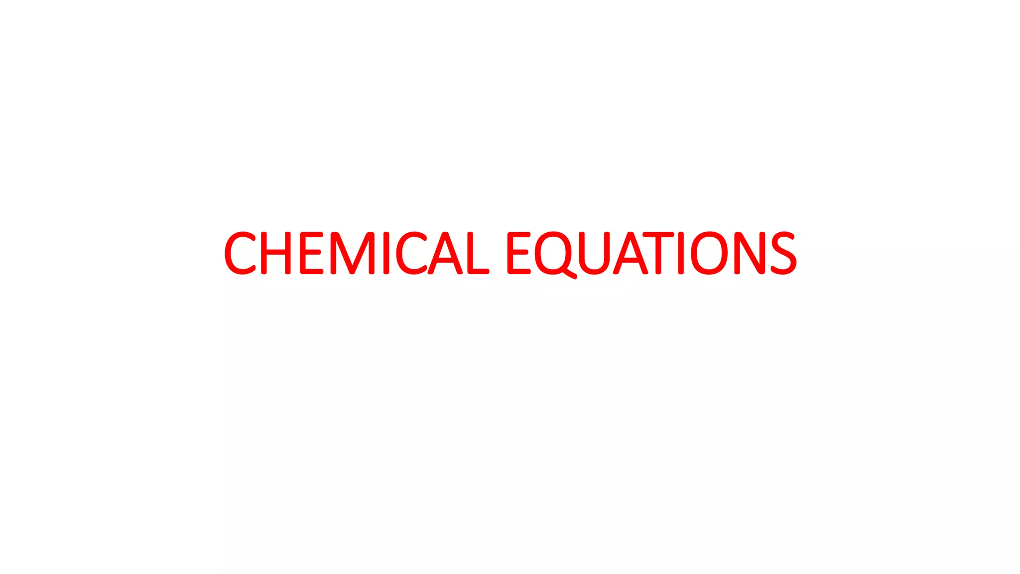Chemical reactions and equations grade 10 | PPTX