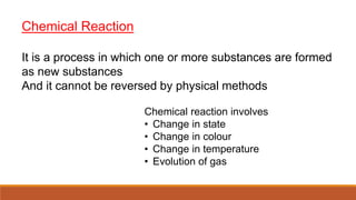 Chemical reactions and Equations PPT.pptx | Chemistry | Science
