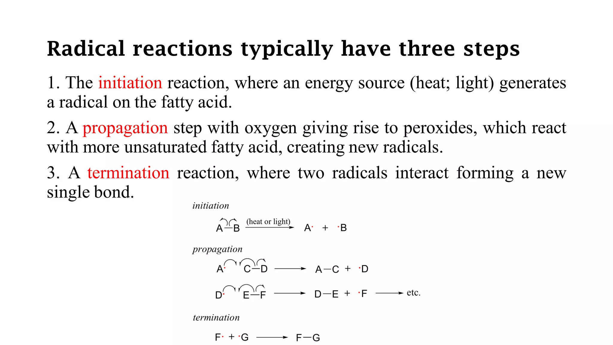 Chemical reactions and rancidity of fats | PDF