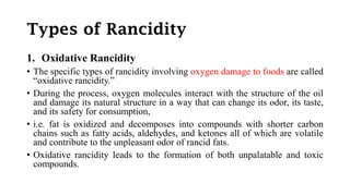Chemical reactions and rancidity of fats | PDF