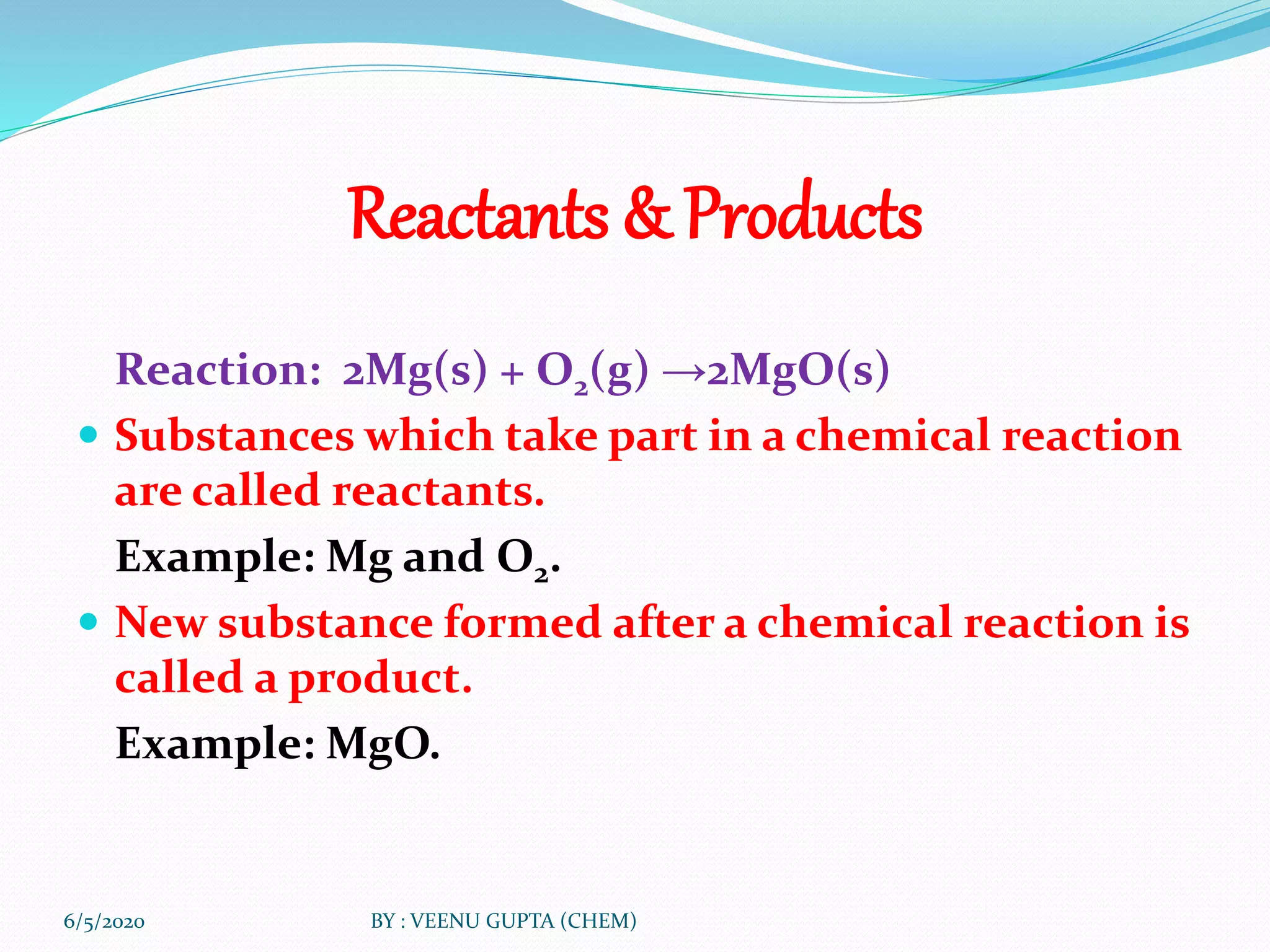 Chemical reactions and their characteristics | PPTX