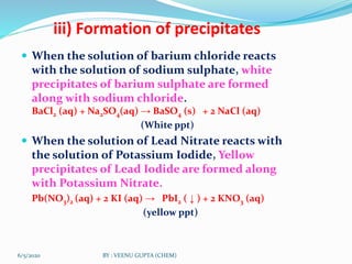 Chemical reactions and their characteristics | PPTX