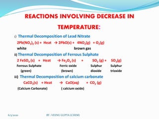 Chemical reactions and their characteristics | PPTX