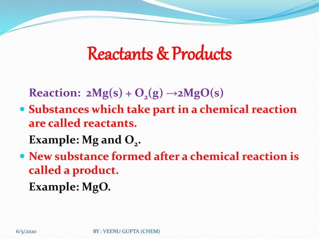 Chemical reactions and their characteristics | PPTX | Chemistry | Science