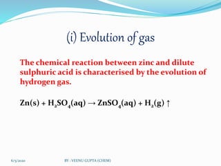 Chemical reactions and their characteristics | PPTX