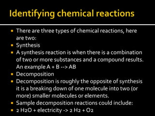 Chemical Reactions DS | PPT