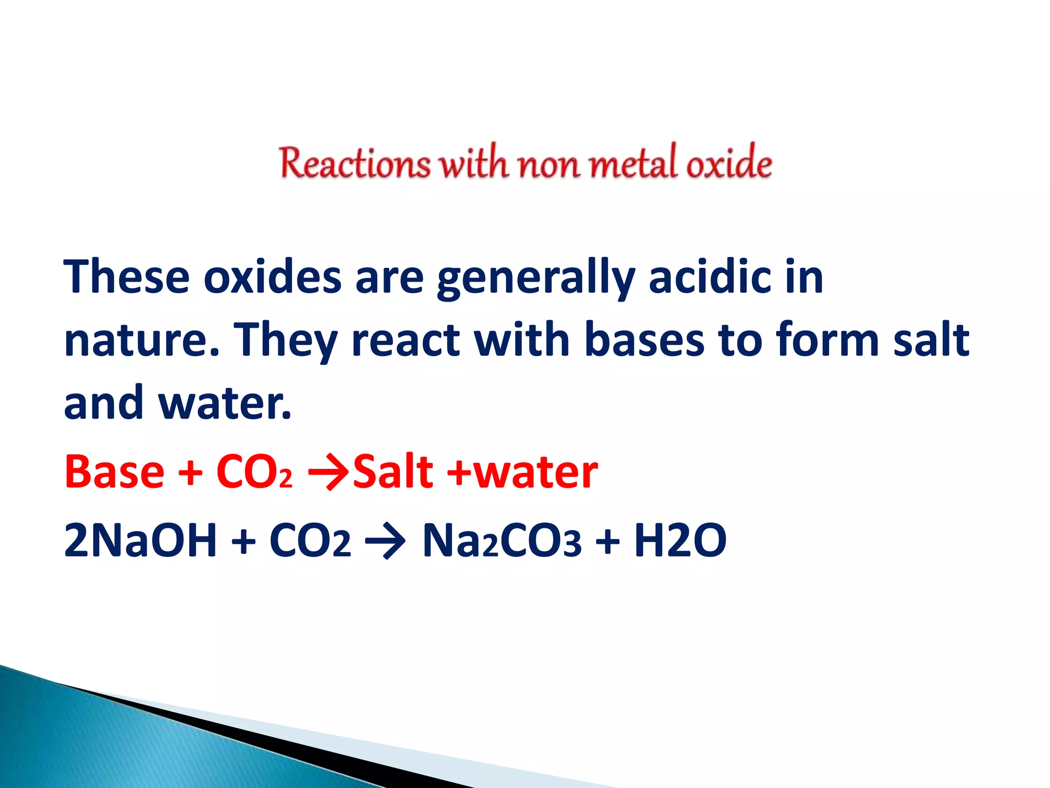 Chemical reactions of acids and bases | PPTX