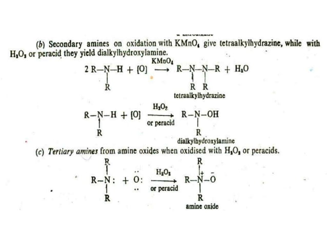 Chemical Reactions of Amines.ppt | Chemistry | Science