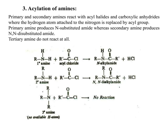 Chemical Reactions of Amines.ppt | Chemistry | Science