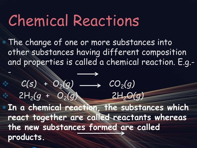 Chemical Reactions (Class-10) | PPTX | Chemistry | Science