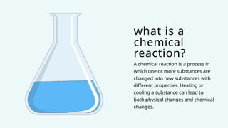 Chemical Reactions Science Presentation in Pastel Illustrations | PPTX