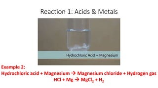 Chemical reactions with acids Year 10 science.pptx