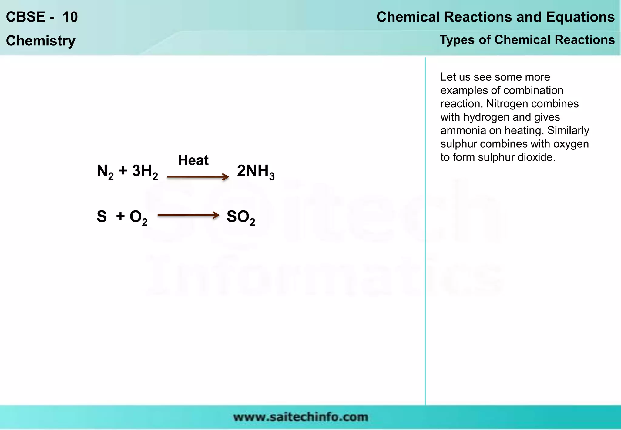 Chemical reaction types_grade_10 | PPTX