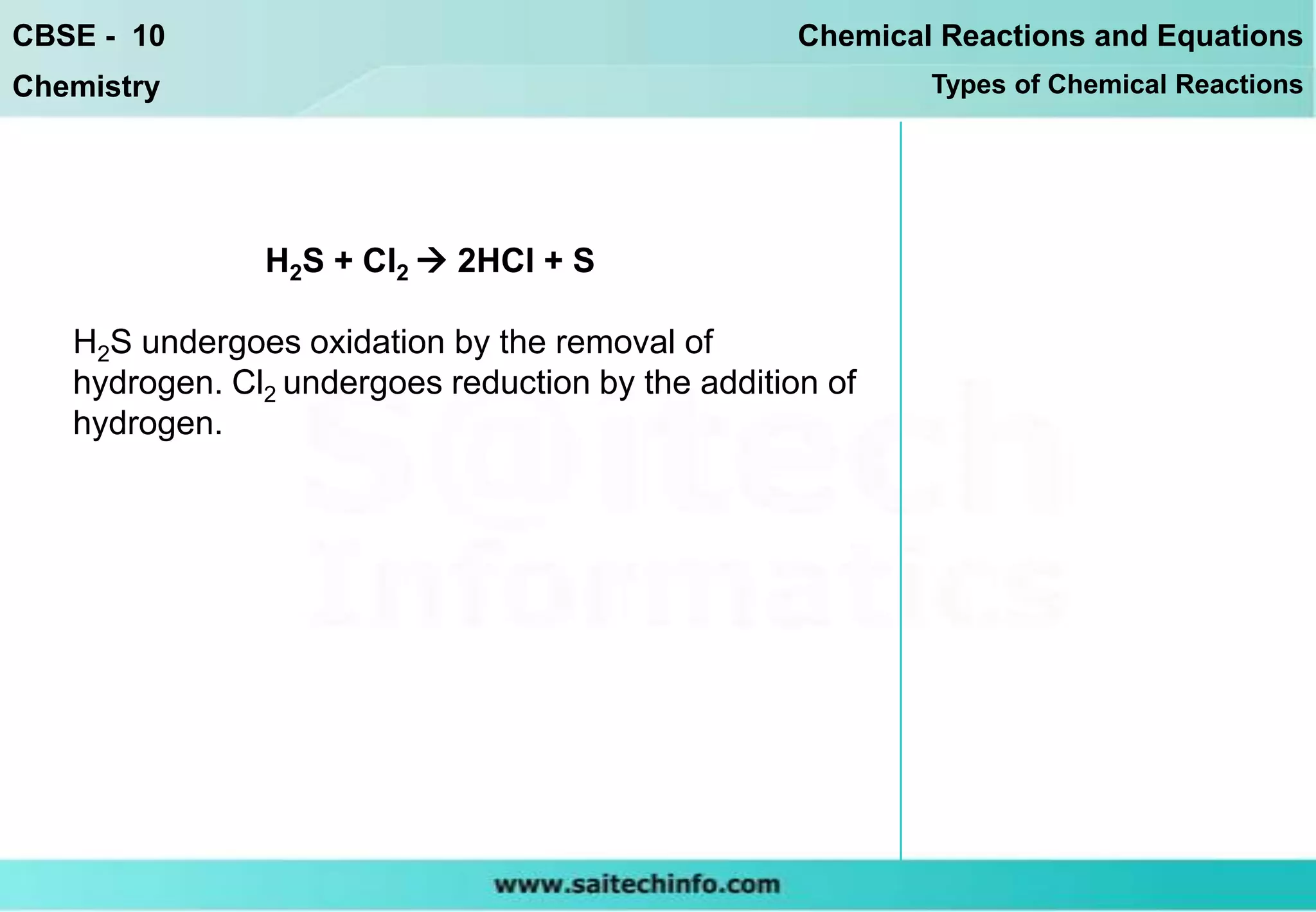 Chemical reaction types_grade_10 | PPTX