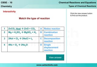 Chemical reaction types_grade_10 | PPTX