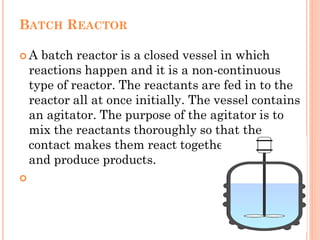 Chemical reactor and there types.pdf