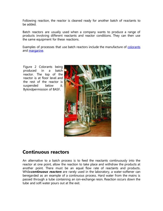 Chemical reactors | PDF