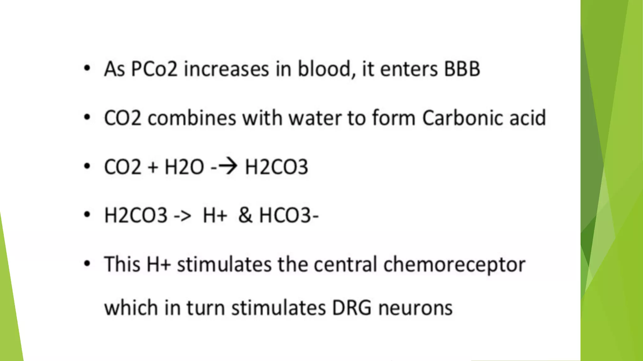 Chemical regulation of respiration | PDF