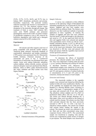 Chemical residues of some pyrethroid insecticides in egg plant and okra fruits | PDF ...