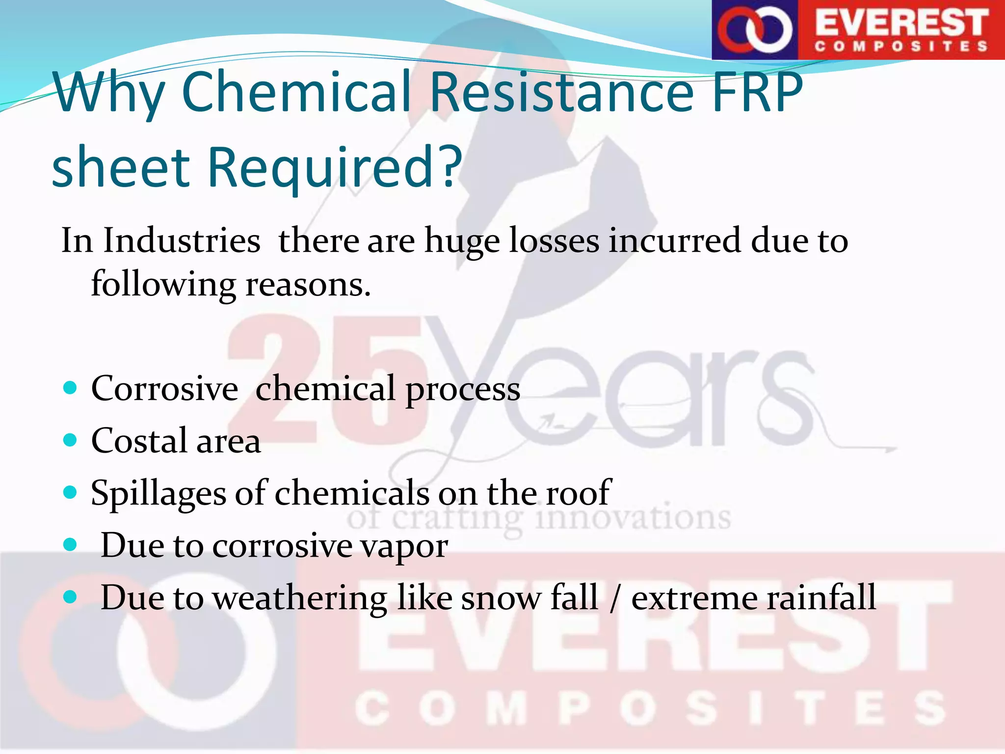 Chemical Resistance Machine Make FRP(FIbreglass Reinforced Plastic ...