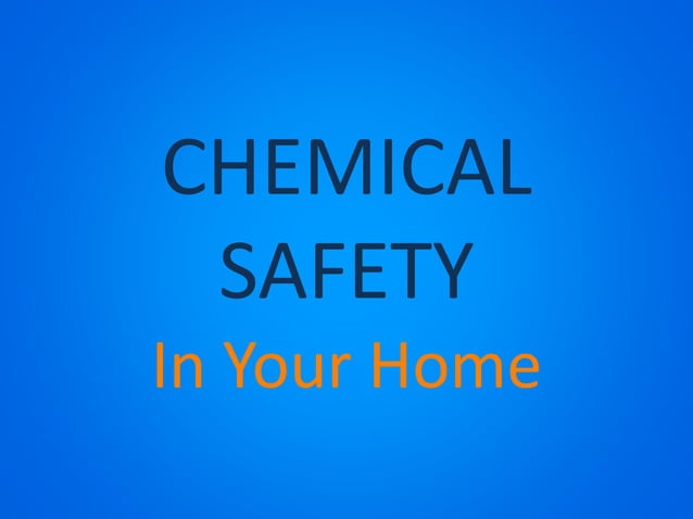 Chemical Safety | PPT