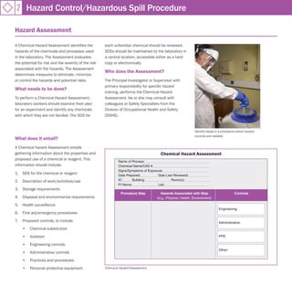 Chemical Safety Guidelines with hazard and risk controls | PDF