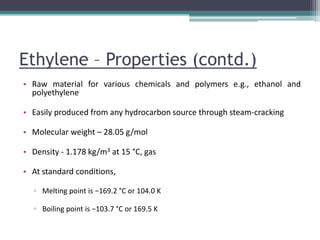 Chemicals based on ethylene | PPTX