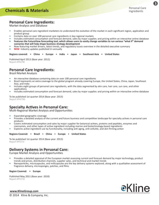 Kline's Chemicals and Materials Catalog | PDF