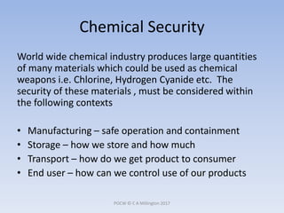 Chemical security v5 | PPTX