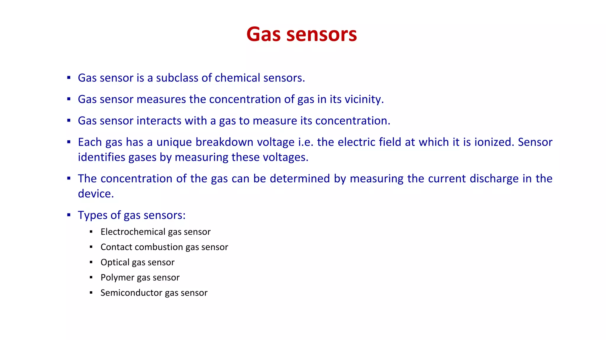 Chemical sensors | PPTX