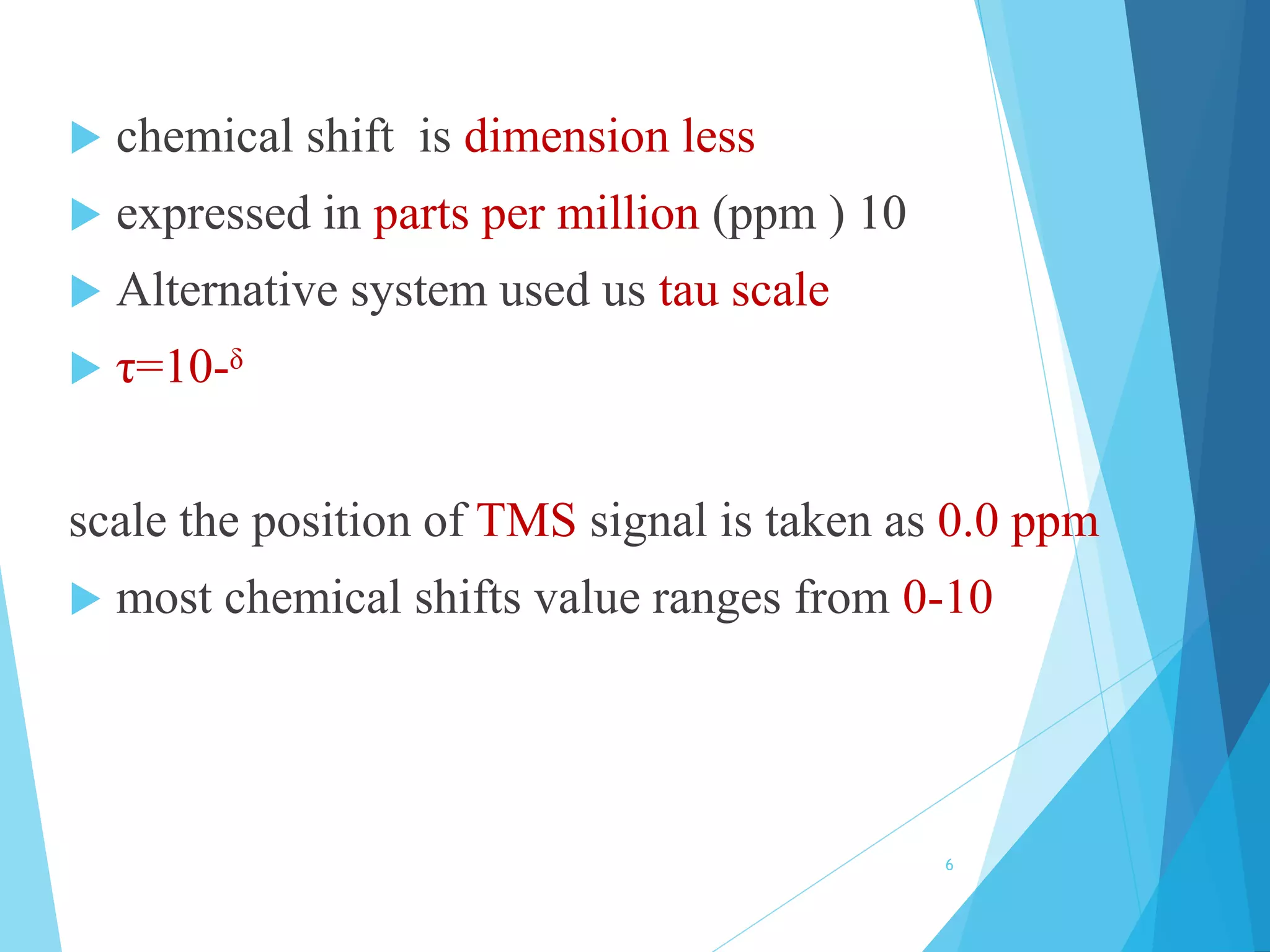 Chemical shift | PPTX
