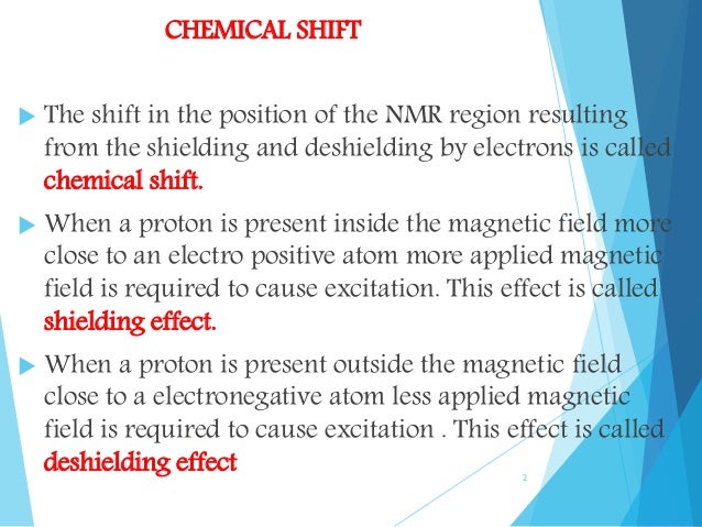 Chemical shift