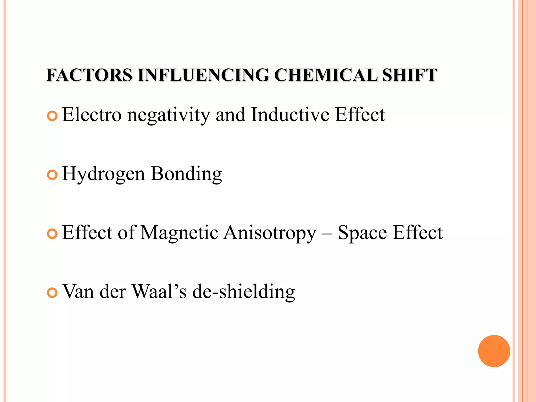 Chemical shift | PPTX