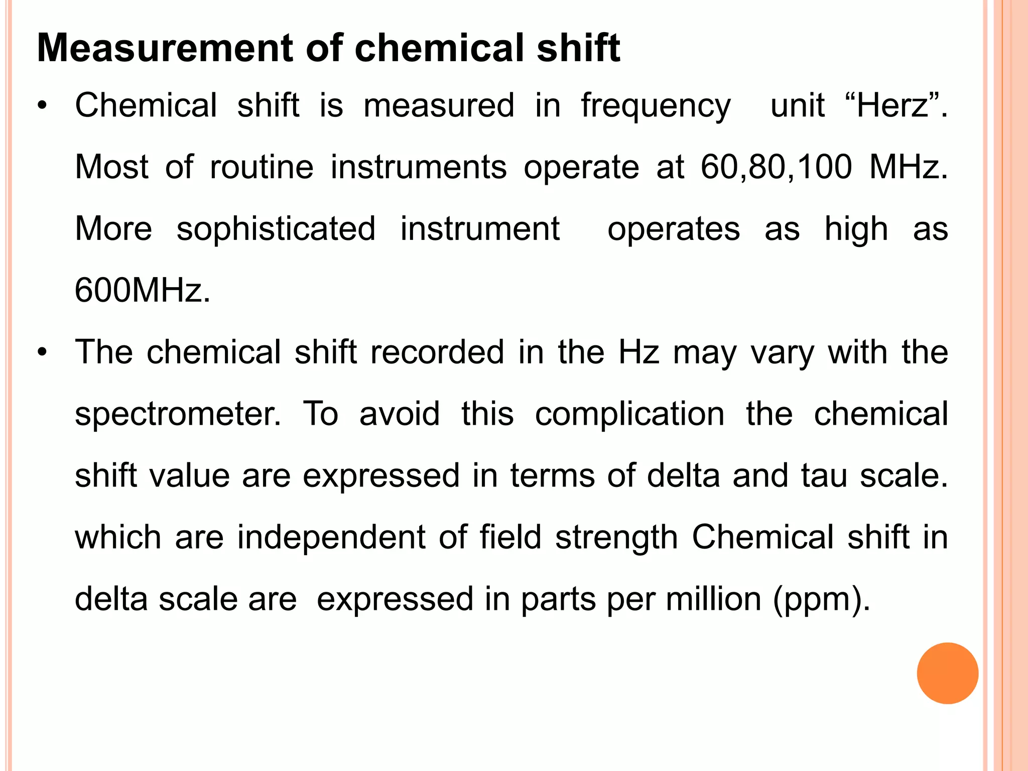 Chemical shift | PPTX