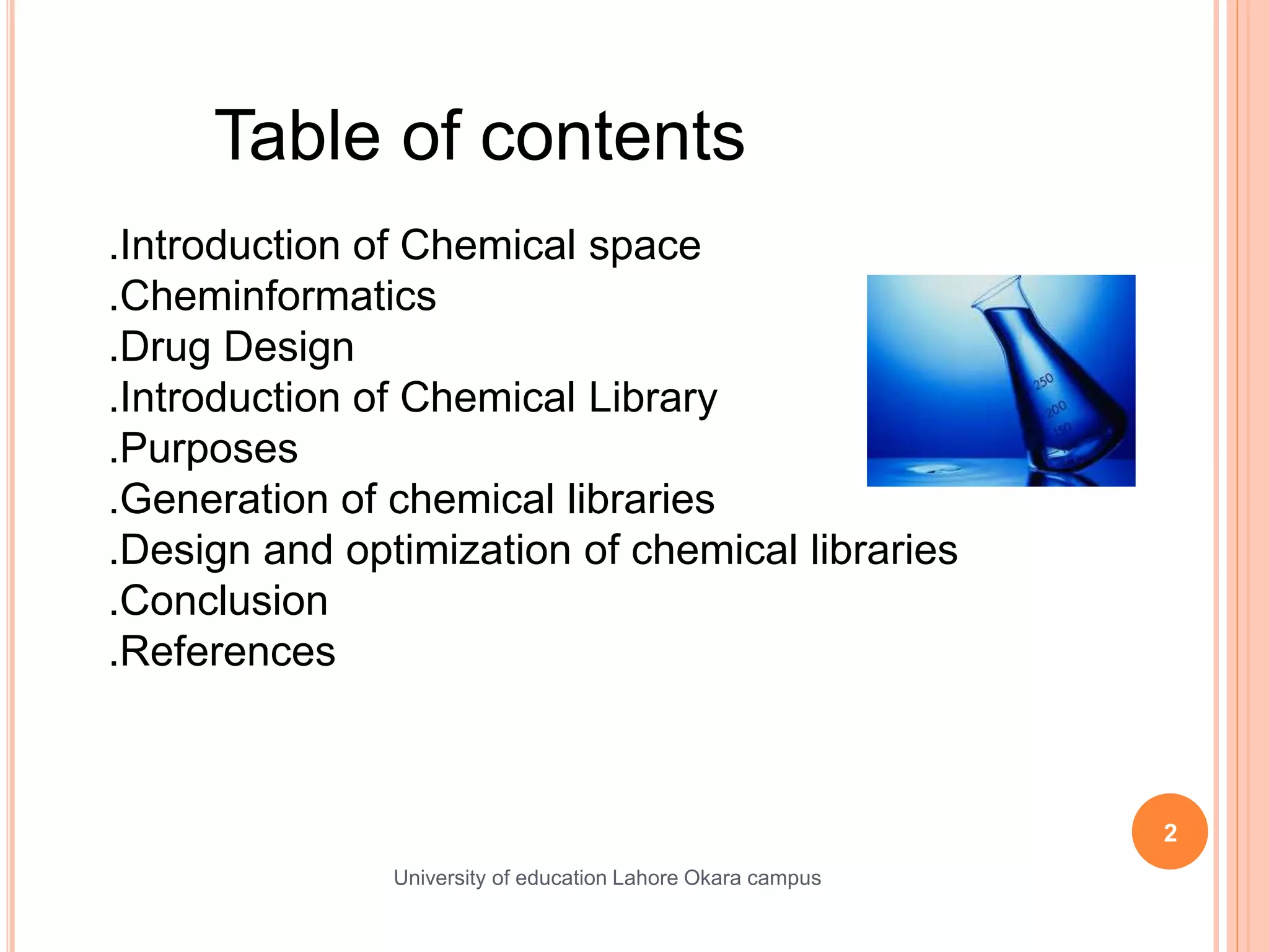 Chemical space & chemical library | PPTX