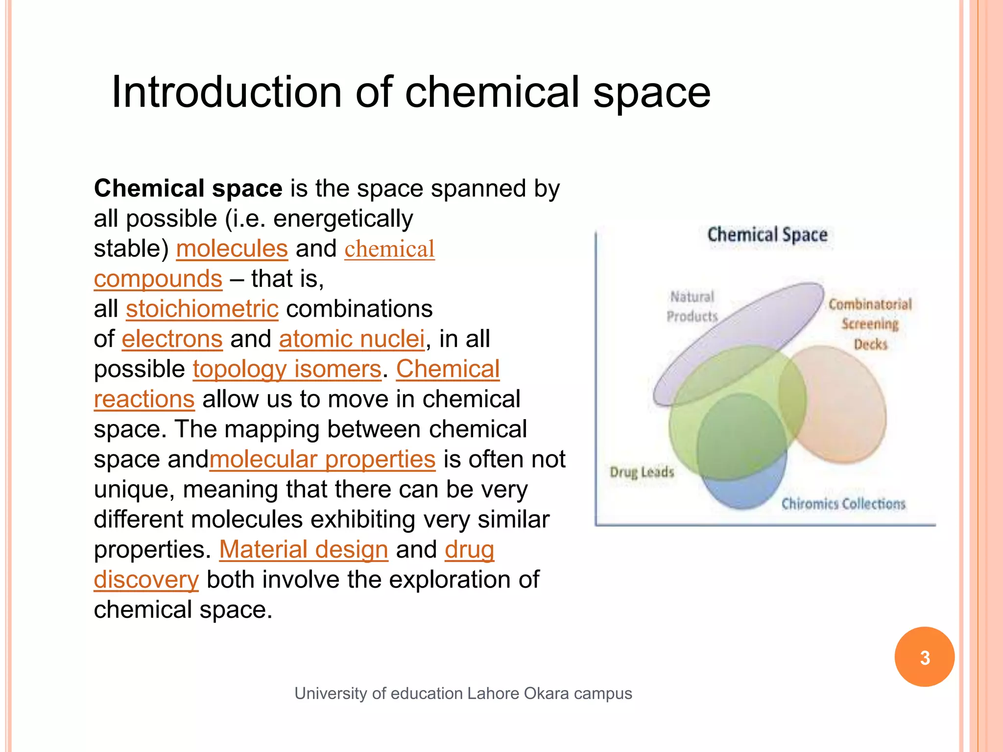 Chemical space & chemical library | PPTX