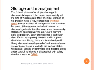 Chemical space & chemical library | PPTX