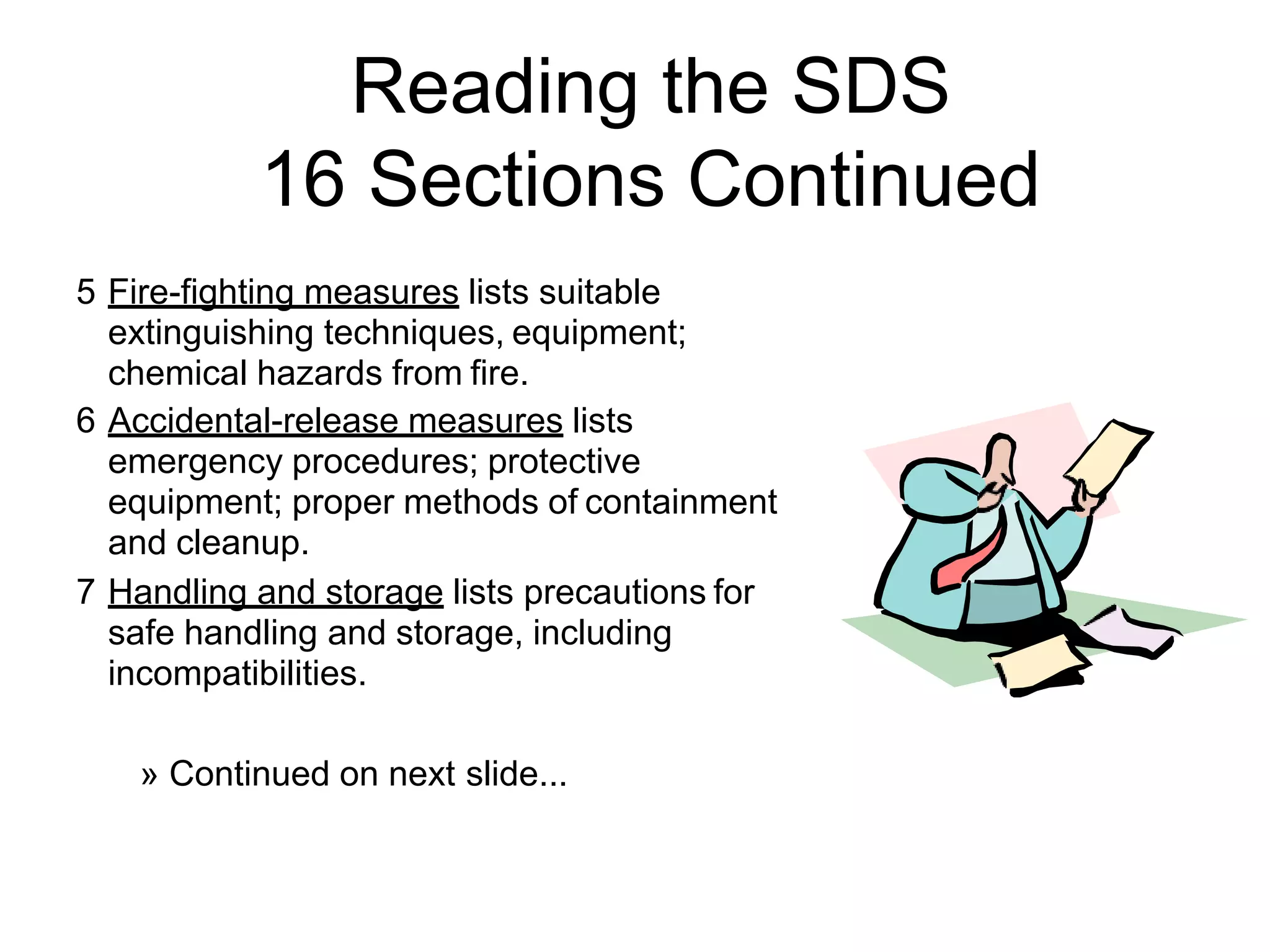 Chemical Spillage PPT Safety_Data_Sheets_SDS_Spill_Clean-Up_-_2013.pptx