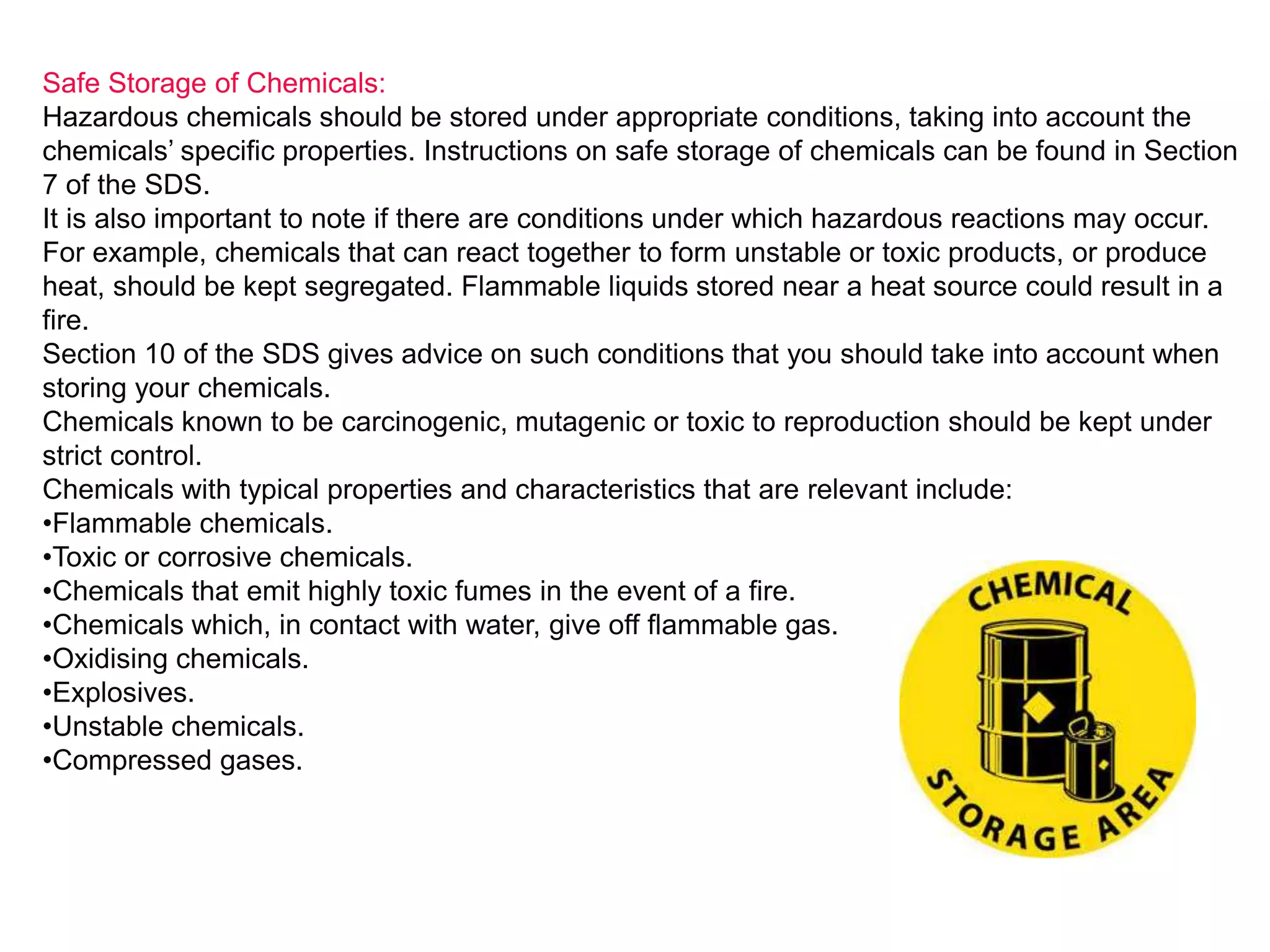 Chemicals Safety Presentation | PPTX