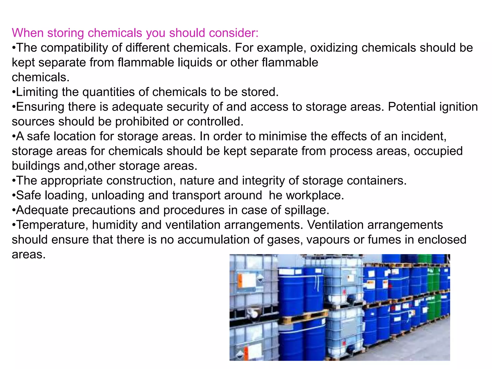 Chemicals Safety Presentation | PPTX