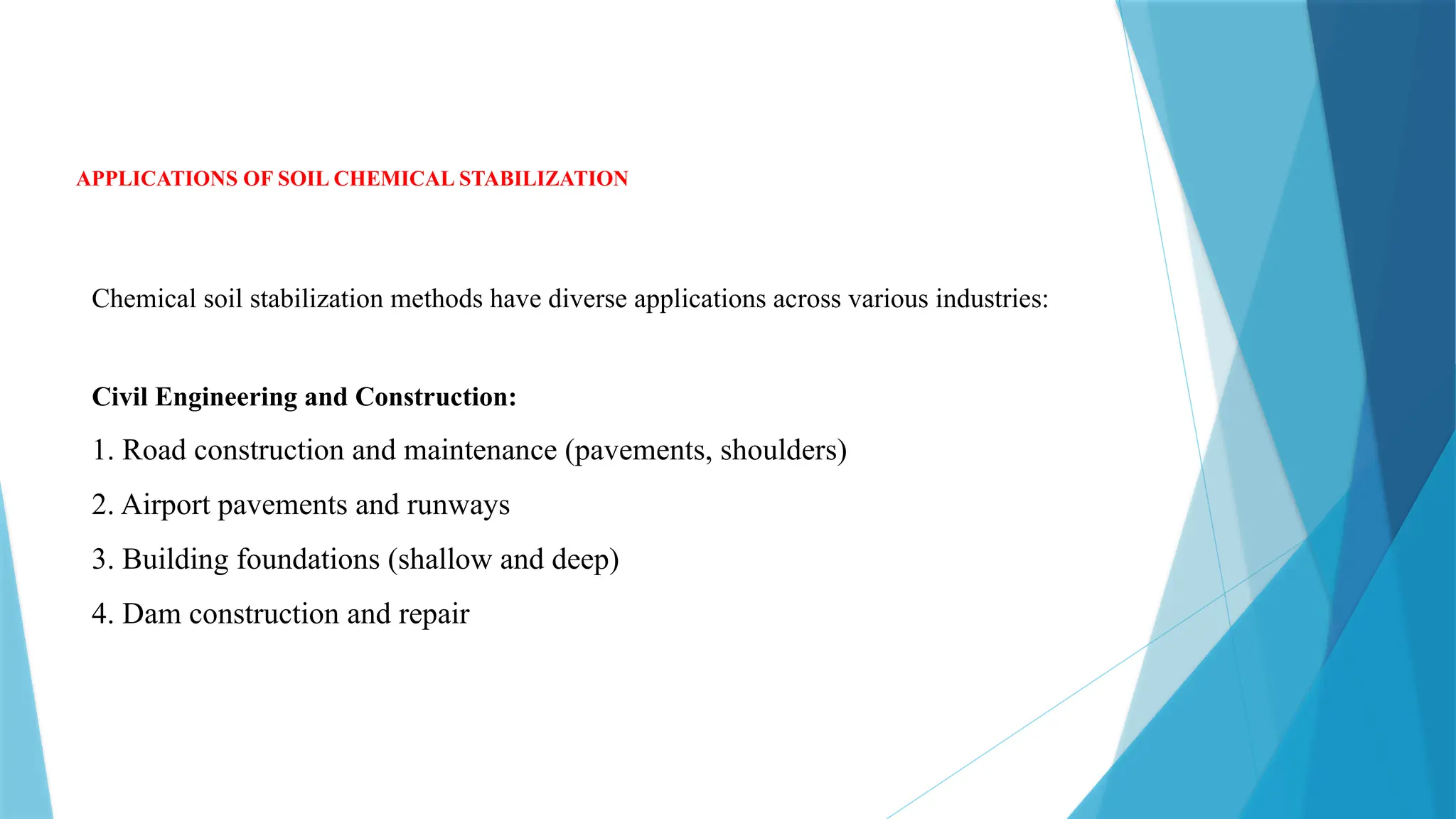 Chemical STABILIZATION as a method of soil stabilization in highway ...